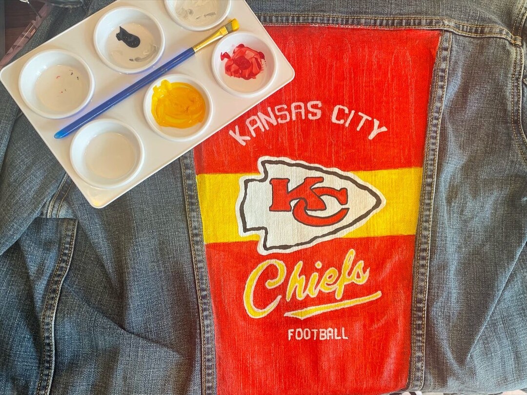 Kansas City Chiefs Jean Jacket - Etsy