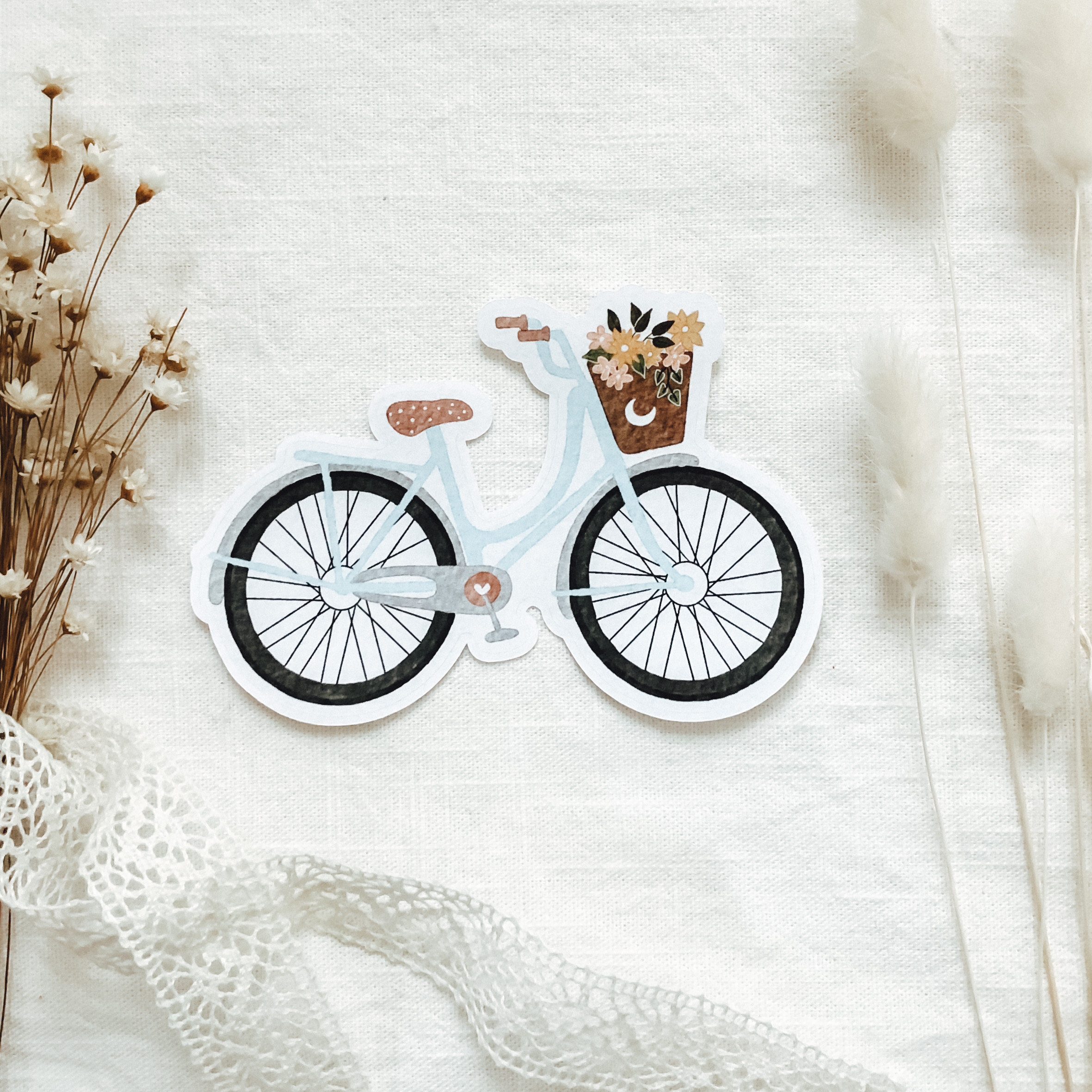 Die-cut Sticker happy Bike Aesthetic Stickers - Etsy