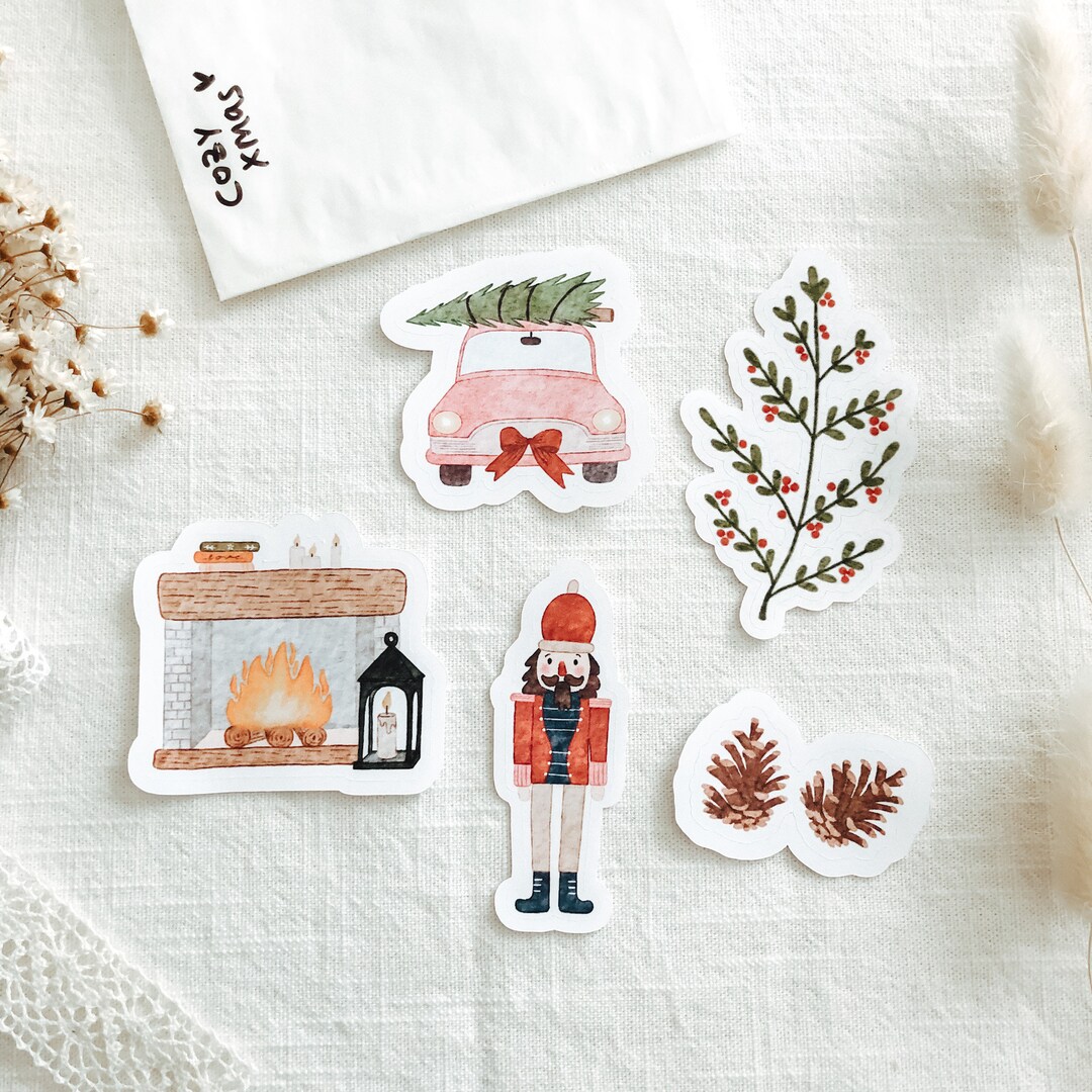 Die-cut Sticker Bundle "cozy Christmas" | Aesthetic Stickers, Bullet ...