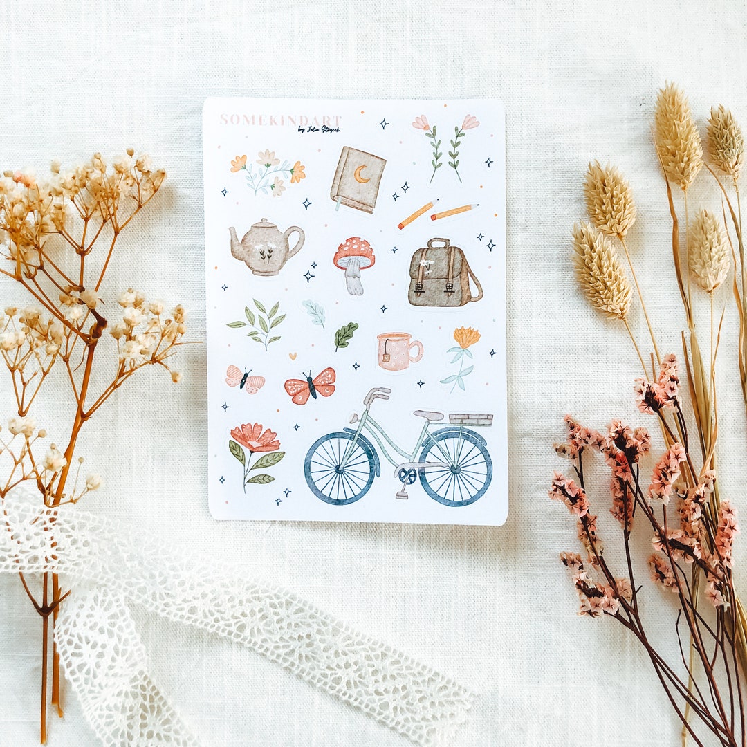 Sticker Sheet "happy Spring" | Aesthetic Stickers, Bullet Journal ...