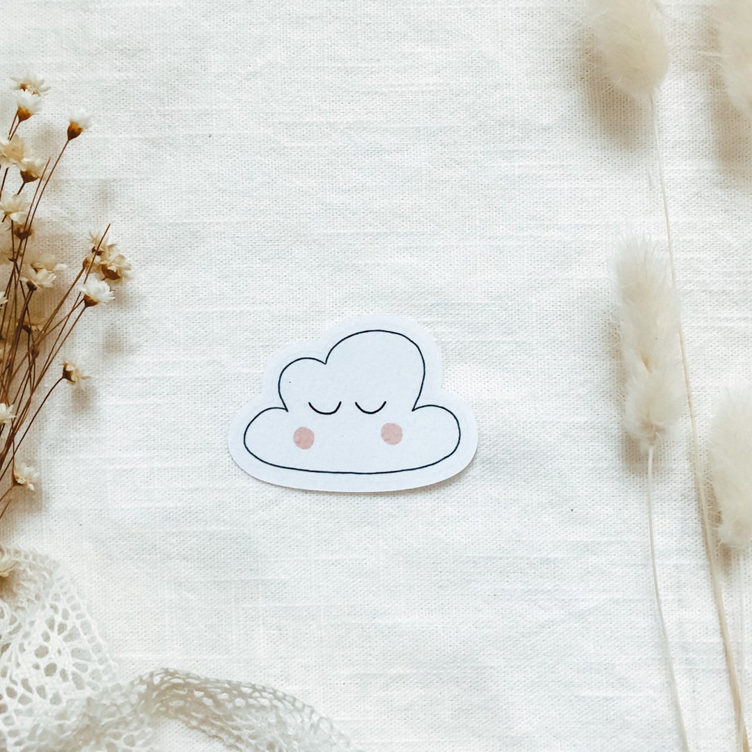 Die-cut Sticker cute Cloud Aesthetic Stickers, Bullet Journal Stickers ...