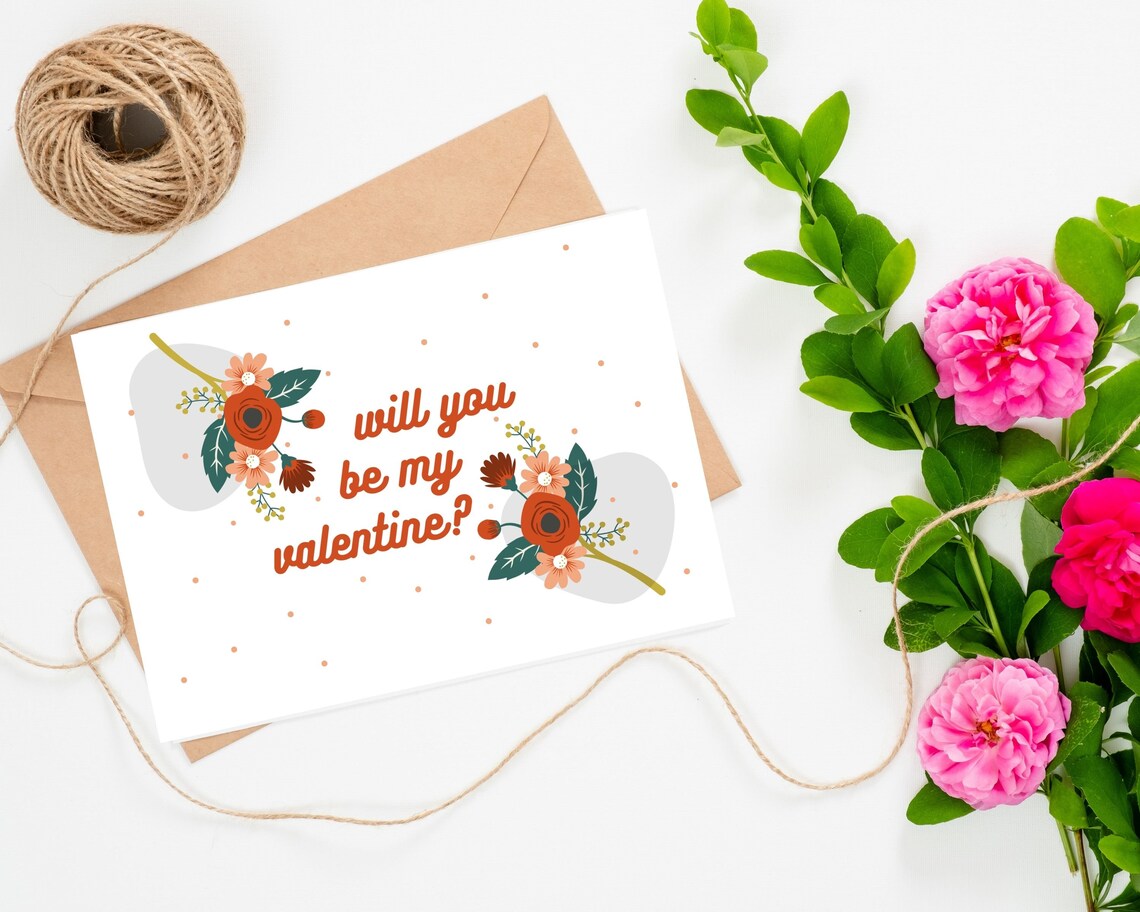 Last Minute Printable Valentine's Day Card - Instant Download PDF Card ...