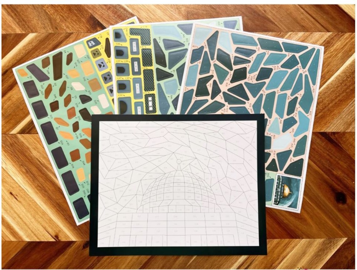 Mosque Art | Al-aqsa Sticker Activity Set | Artwork 8"x10" | by Momin ...