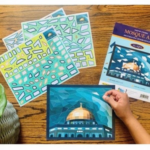 Mosque Art | Al-aqsa Sticker Activity Set | Artwork 8"x10" | by Momin ...
