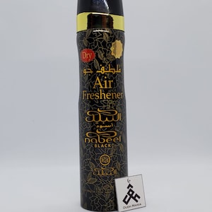 Incense Air Freshner Spray 300 ML by Nabeel Perfumes Bakhoor Bakhour بخور نبيل بلك اسود Black ...