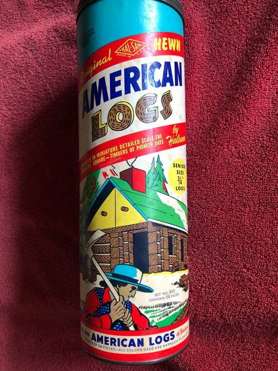 American Logs Play Set in a Can. Senoir Size 3/4 Inch Logs. | Etsy