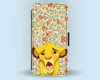 Lion King Simba Pumbaa Timon Zazu Printed Flip Phone Case Wallet ...