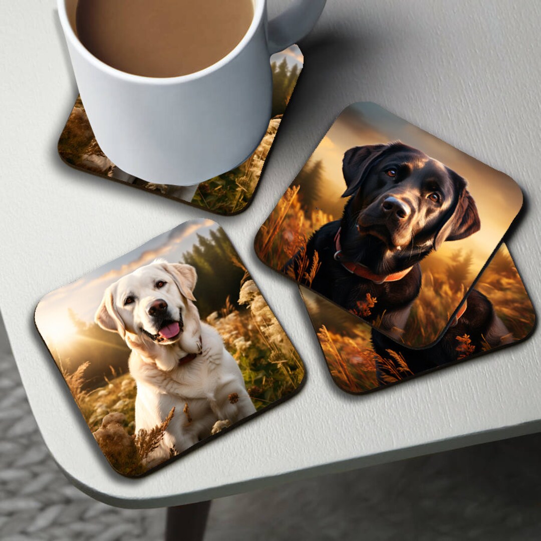 Personalised High Gloss Cup Coasters, Square Drink Coaster, Round ...