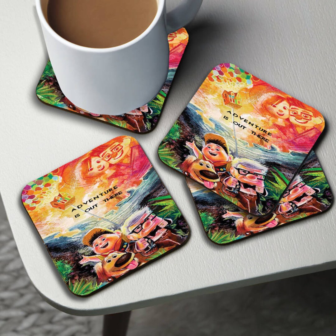 Personalised High Gloss Cup Coasters, Square Drink Coaster, Round ...