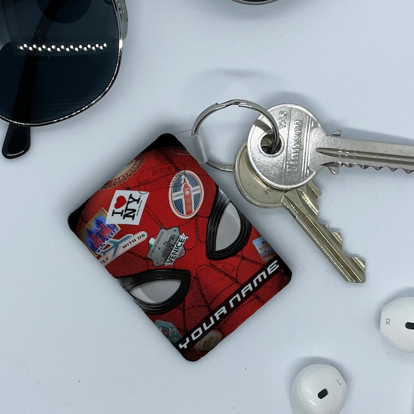 Spiderman Custom Keychain - Etsy