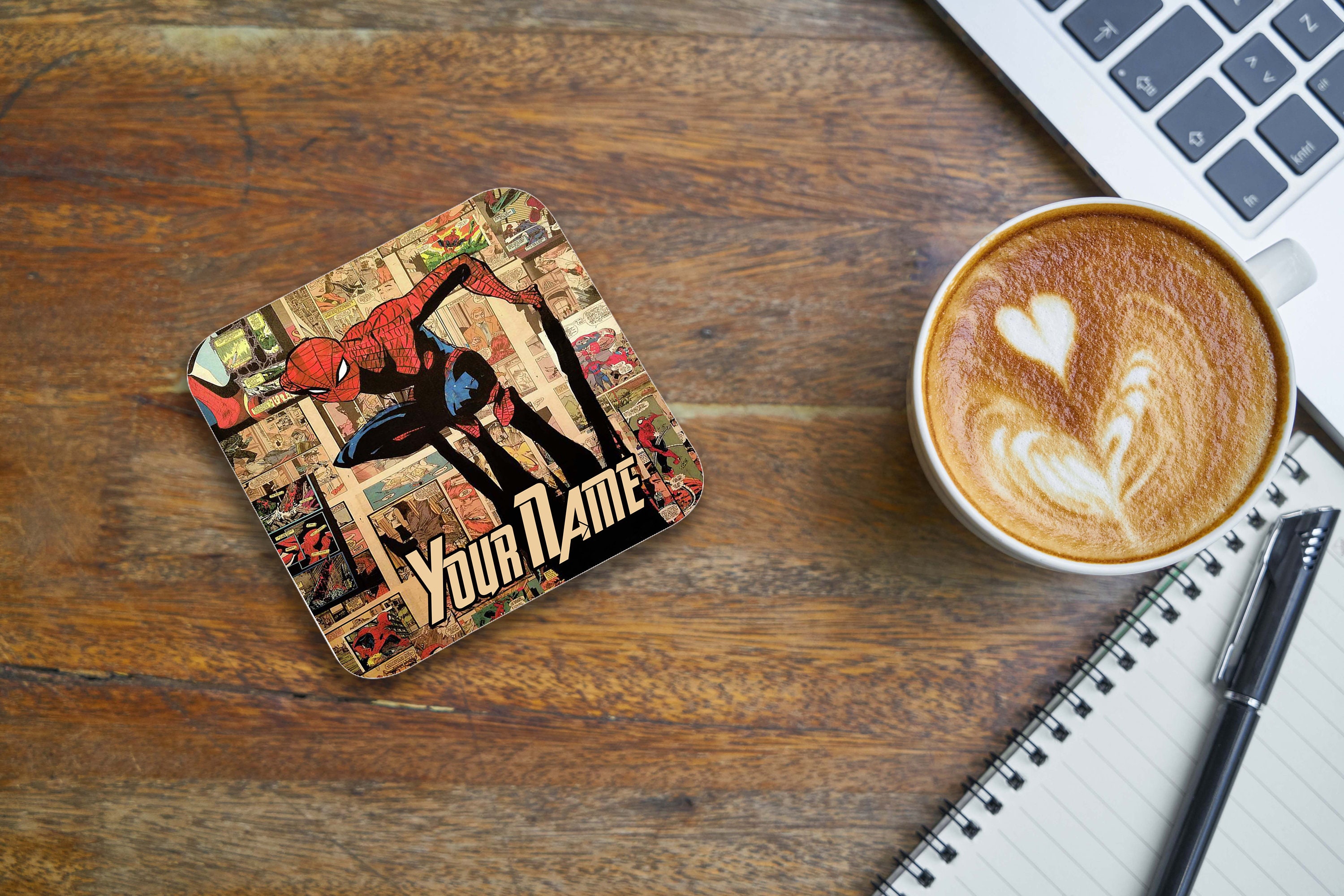Personalised High Gloss Cup Coasters, Square Drink Coaster, Round ...