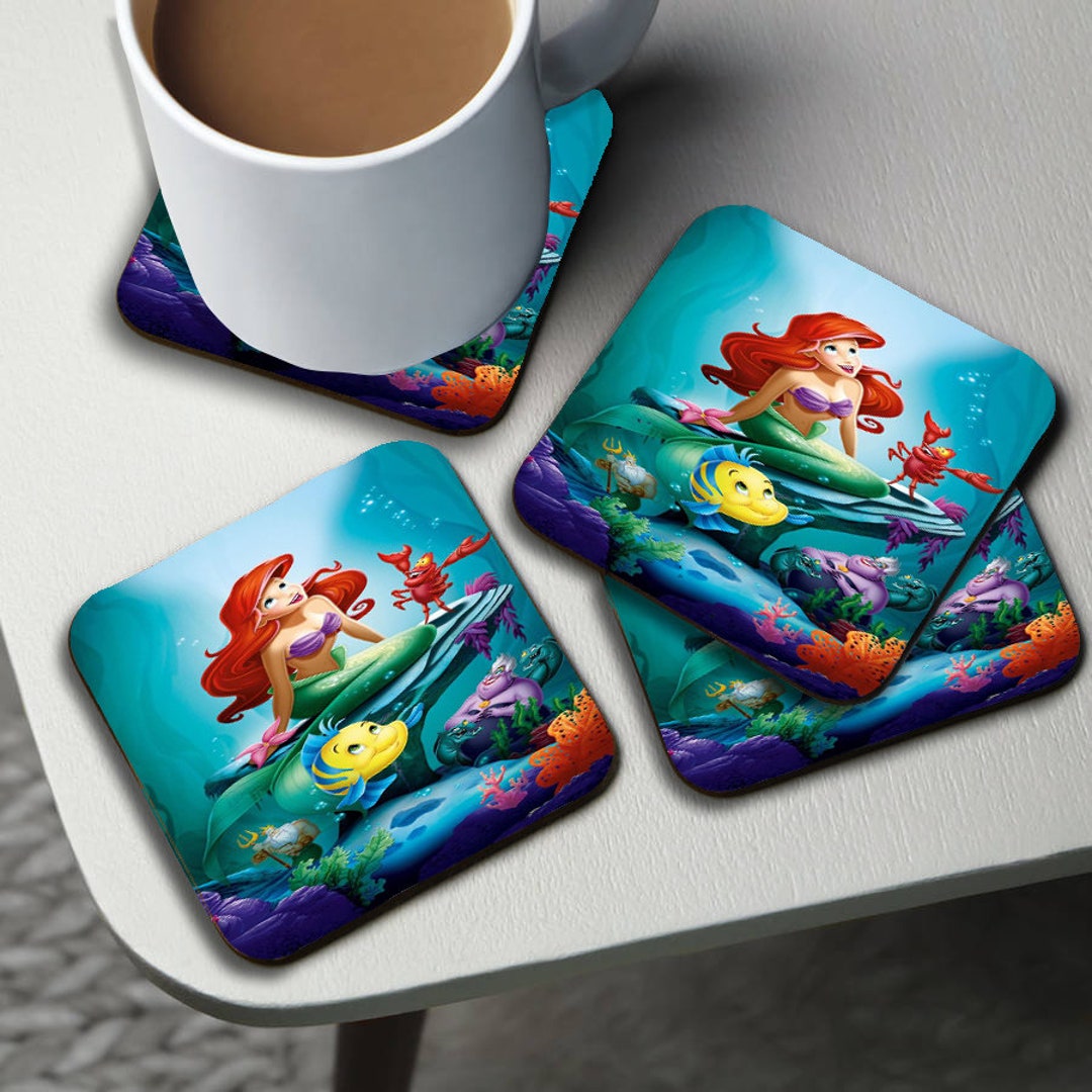 Personalised High Gloss Cup Coasters, Square Drink Coaster, Round ...