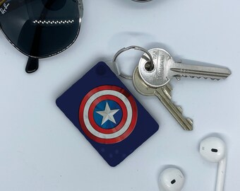 Captain America Key Ring - Etsy