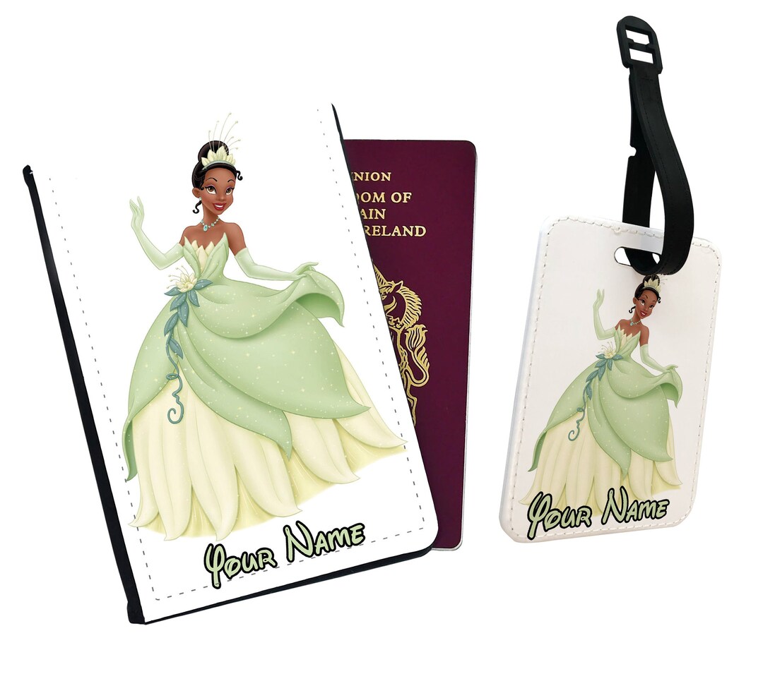 Personalised Passport Cover, Custom Luggage Tag, Disney Princess and ...