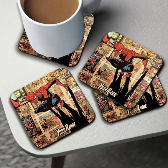 Personalised High Gloss Cup Coasters Square Drink Coaster | Etsy