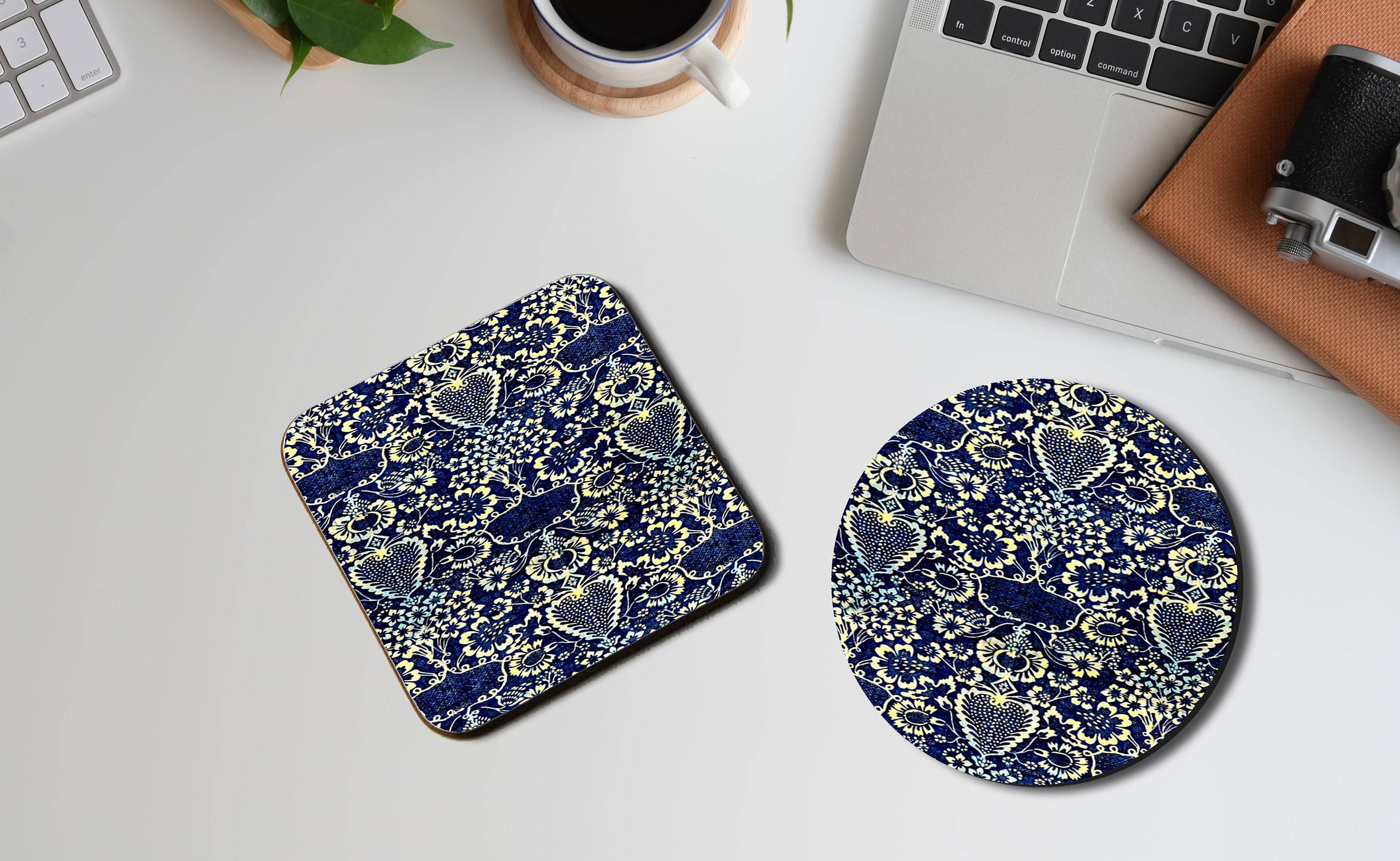 Personalised High Gloss Cup Coasters, Square Drink Coaster, Round ...