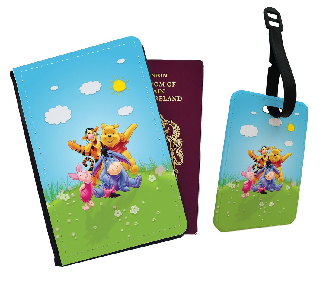 Personalised Stylish Faux Leather Passport Cover & Luggage Tag With ...