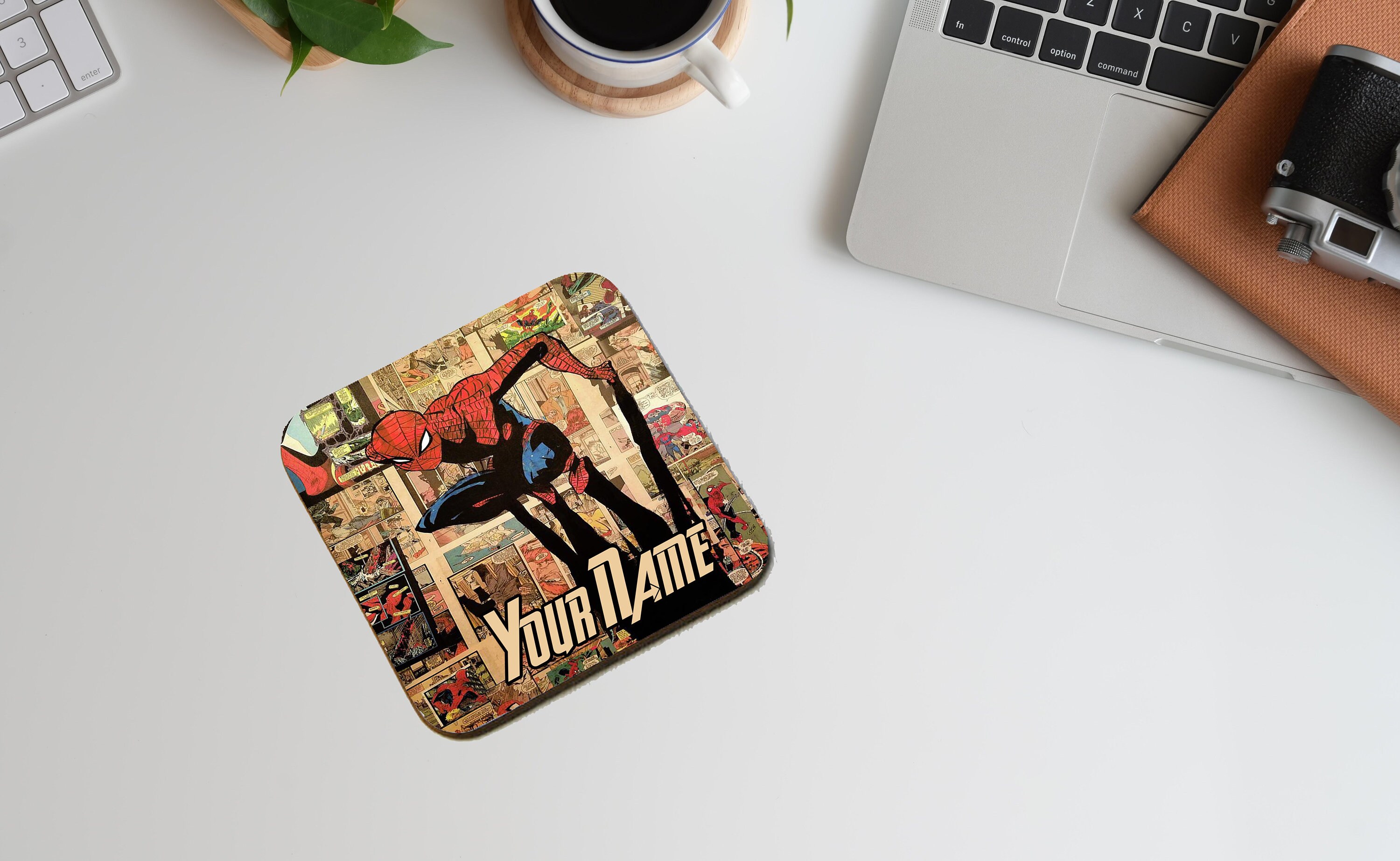 Personalised High Gloss Cup Coasters, Square Drink Coaster, Round ...
