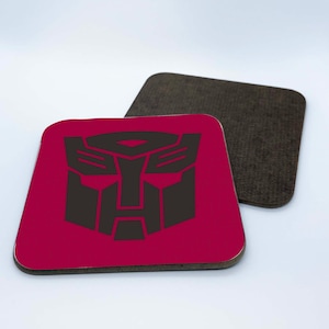 Personalised High Gloss Cup Coasters, Square Drink Coaster, Round ...