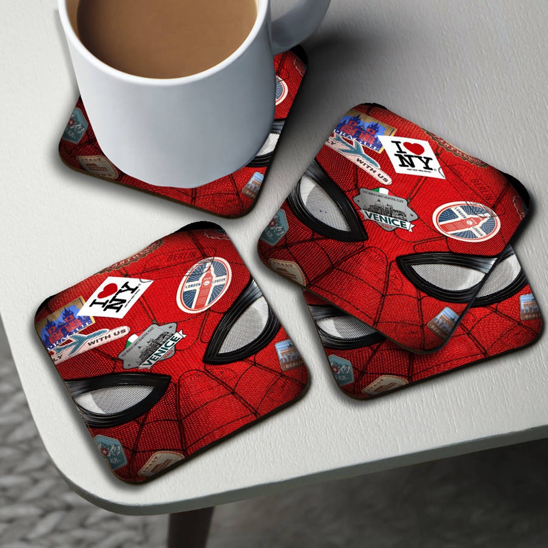 Personalised High Gloss Cup Coasters, Square Drink Coaster, Round ...