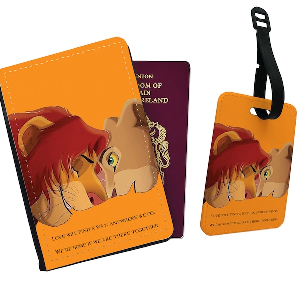 Lion King Passport Luggage Tag - Etsy