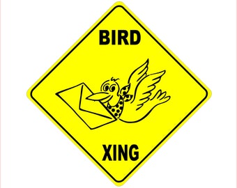Bird Crossing Sign - Etsy