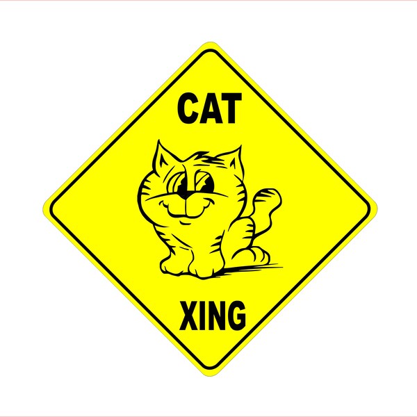 Cat Crossing - Etsy
