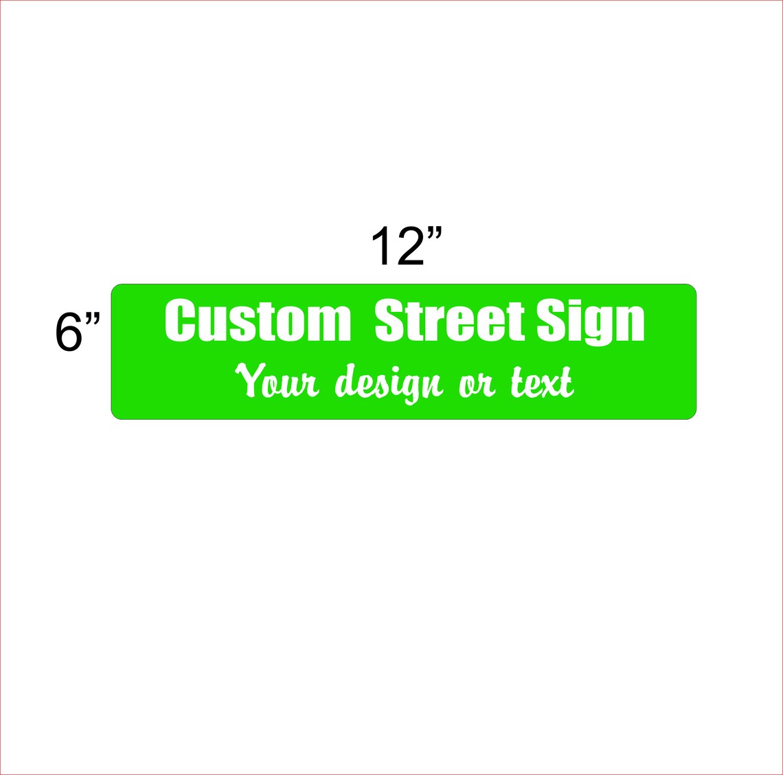 Custom Street Signs 6in X 12in Great Novelty Gift Auto Car - Etsy UK