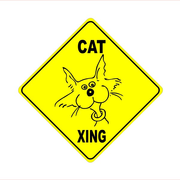 Cat Crossing - Etsy