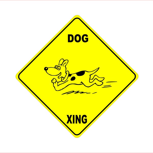 Dog Crossing Sign - Etsy