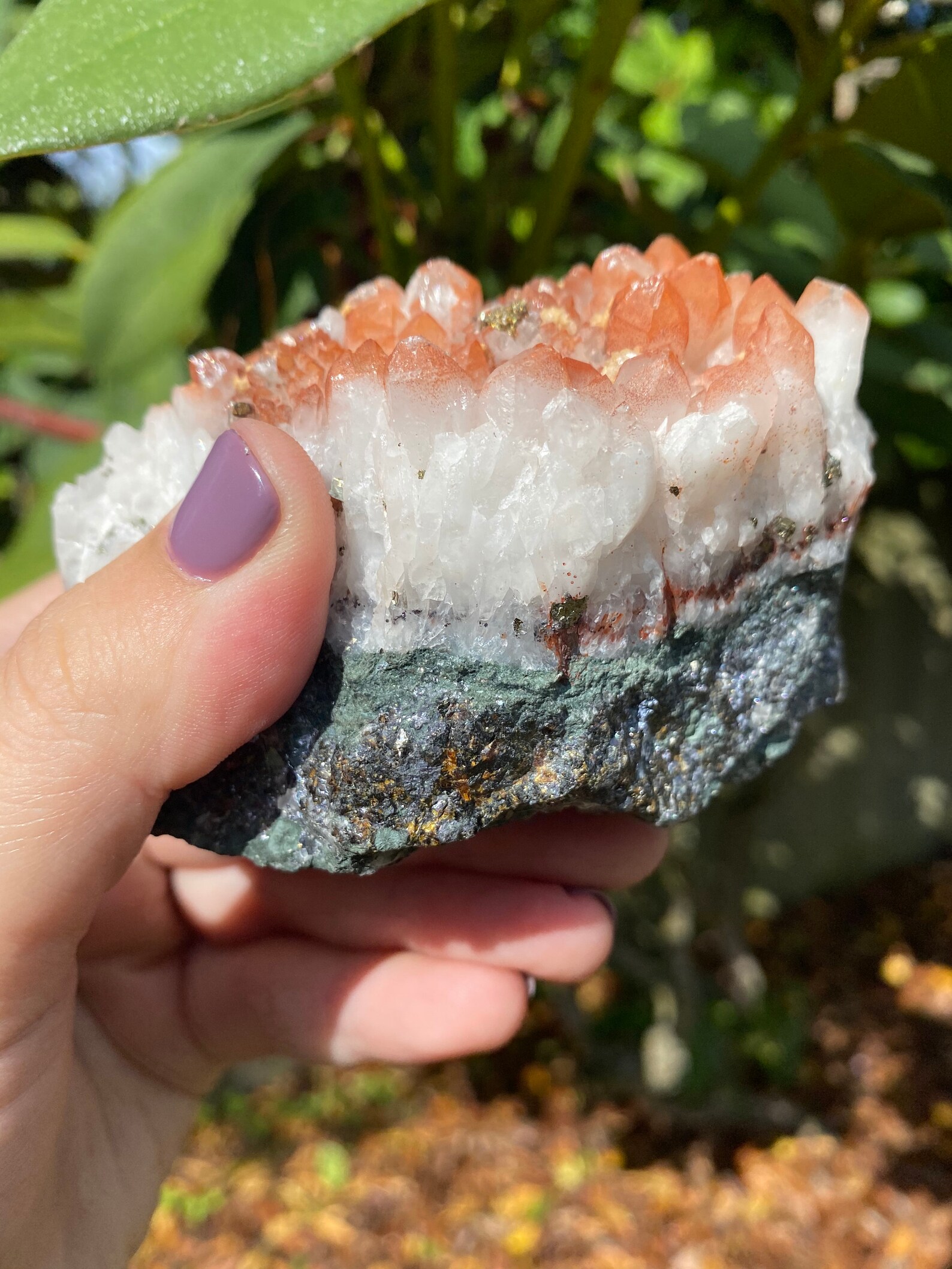 Amazing Red/orange Quartz With Natural Stone, Pyrite and Dolomite - Etsy