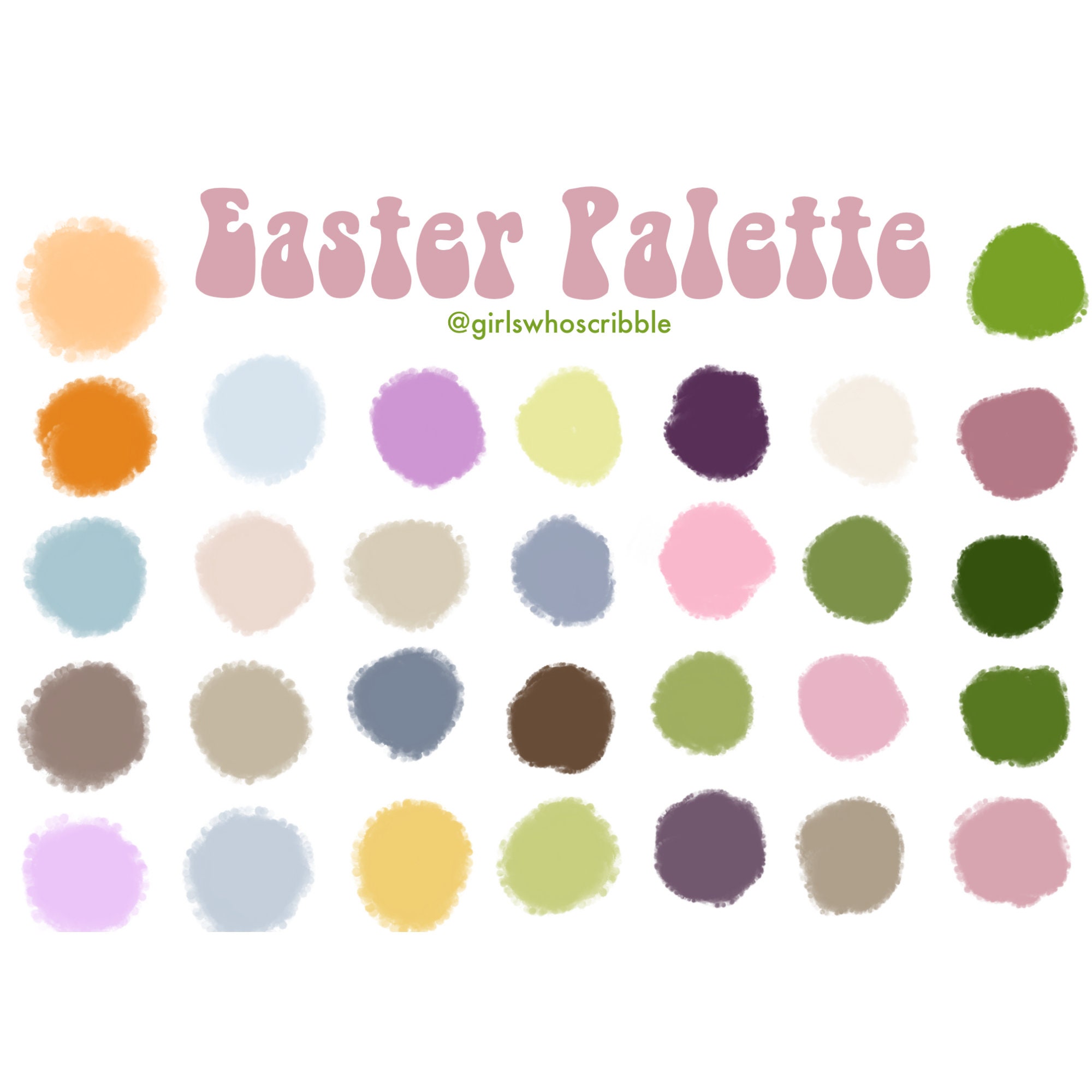 Pastel Procreate Color Palette, Procreate Pastel Palette, 30 Color ... Pastel Procreate Color Palette, Procreate Pastel Palette, 30 Color ...