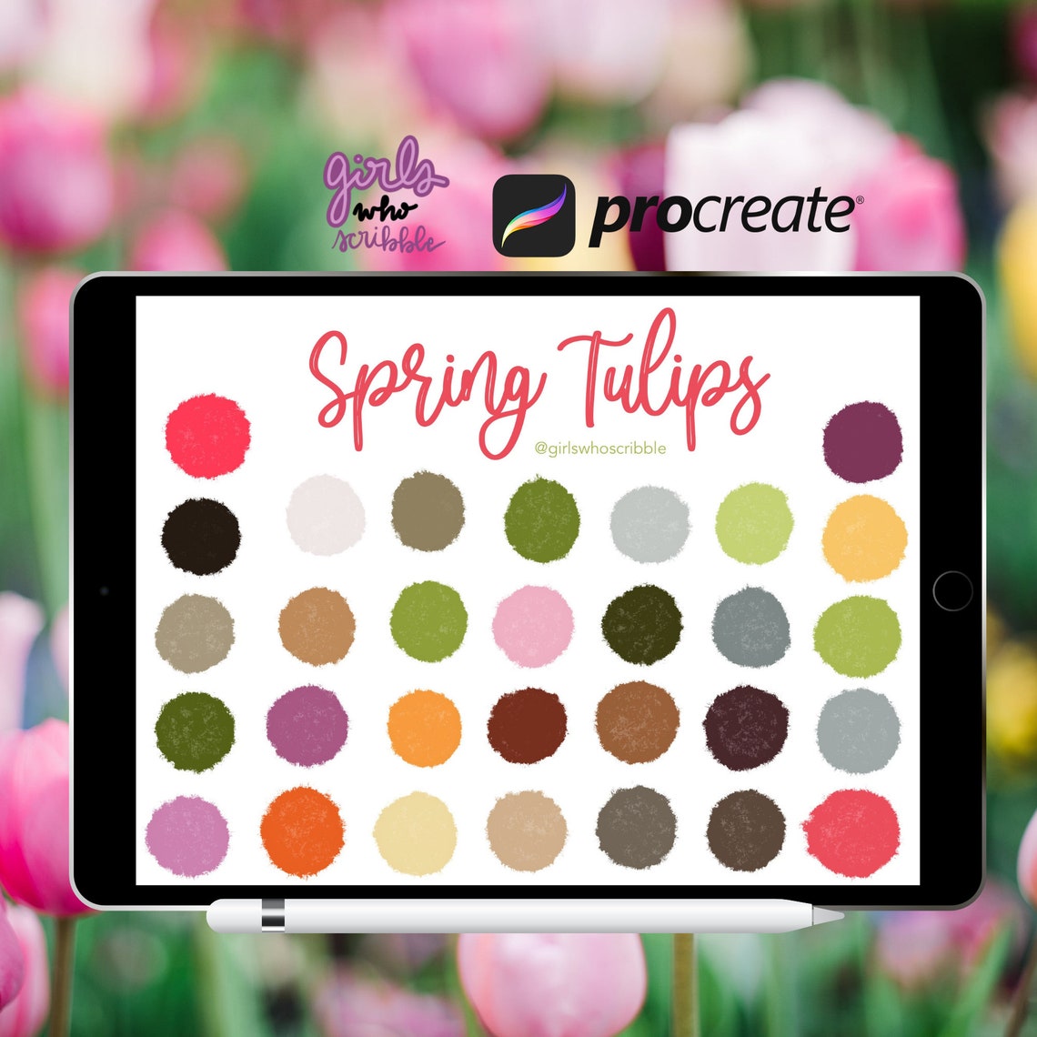 Procreate Spring Color Palette, Procreate Spring Palette, 30 Spring ...