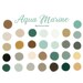 Aqua Color Palette, Procreate Blue Palette, 30 Aqua Color Swatches ...