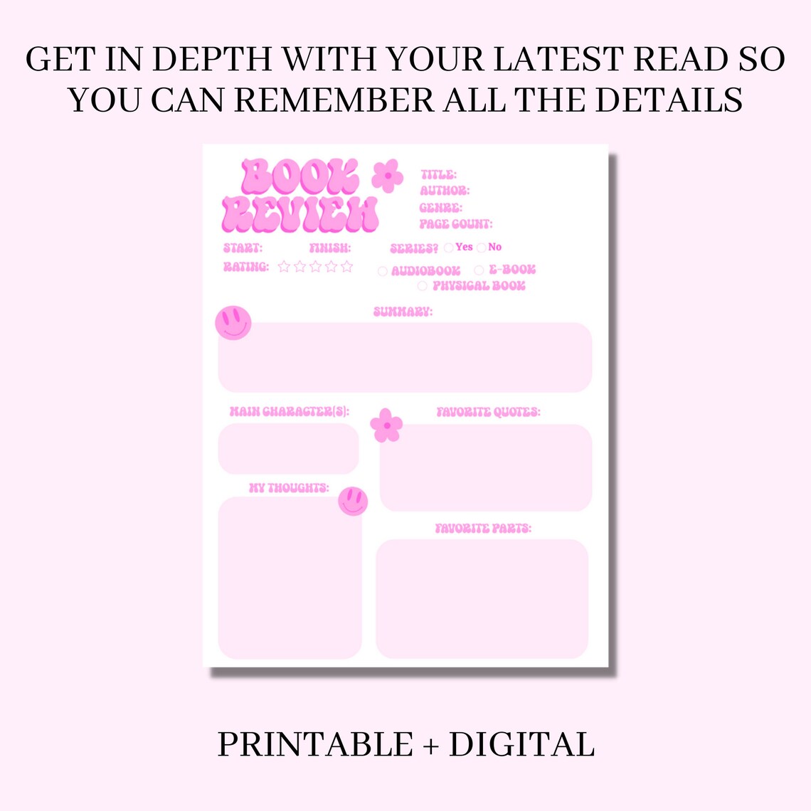 Reading List Log | Groovy Book Review | Reading List Tracker | Book ...