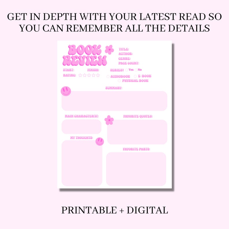 Reading List Log | Groovy Book Review | Reading List Tracker | Book ...