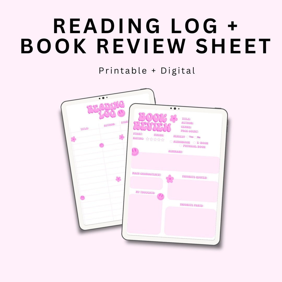 Reading List Log | Groovy Book Review | Reading List Tracker | Book ...