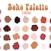 Procreate Boho Color Palette, Procreate Boho Palette, 30 Boho Color ...