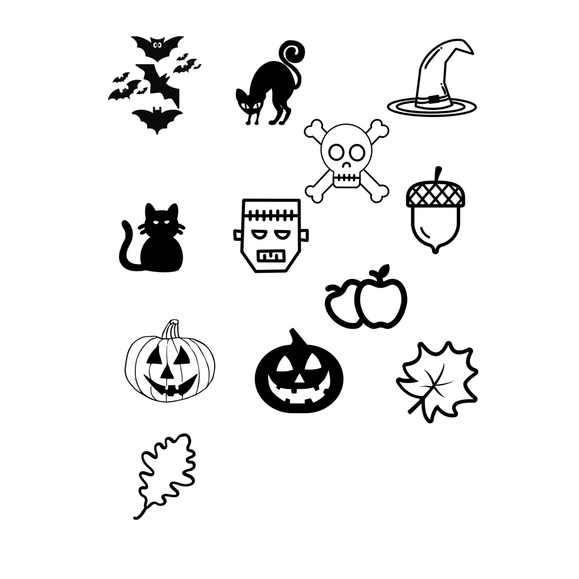 30 Halloween Stamp Brushes for Procreate Halloween Digital - Etsy
