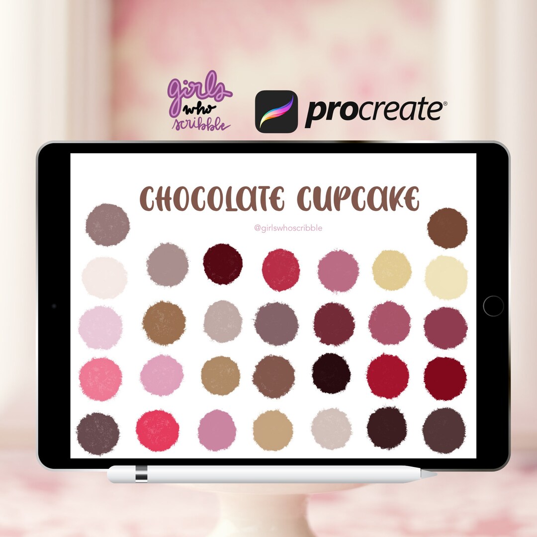 Procreate Chocolate Color Palette, Procreate Cupcake Palette, 30 Color ...