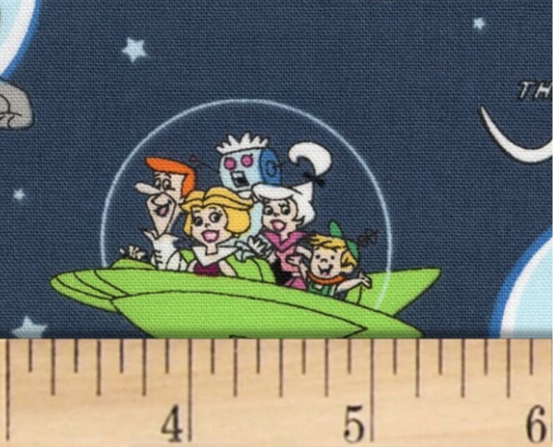 The Jetsons Retro Cartoon Favorite 1960s Cartoons Fabric - Etsy