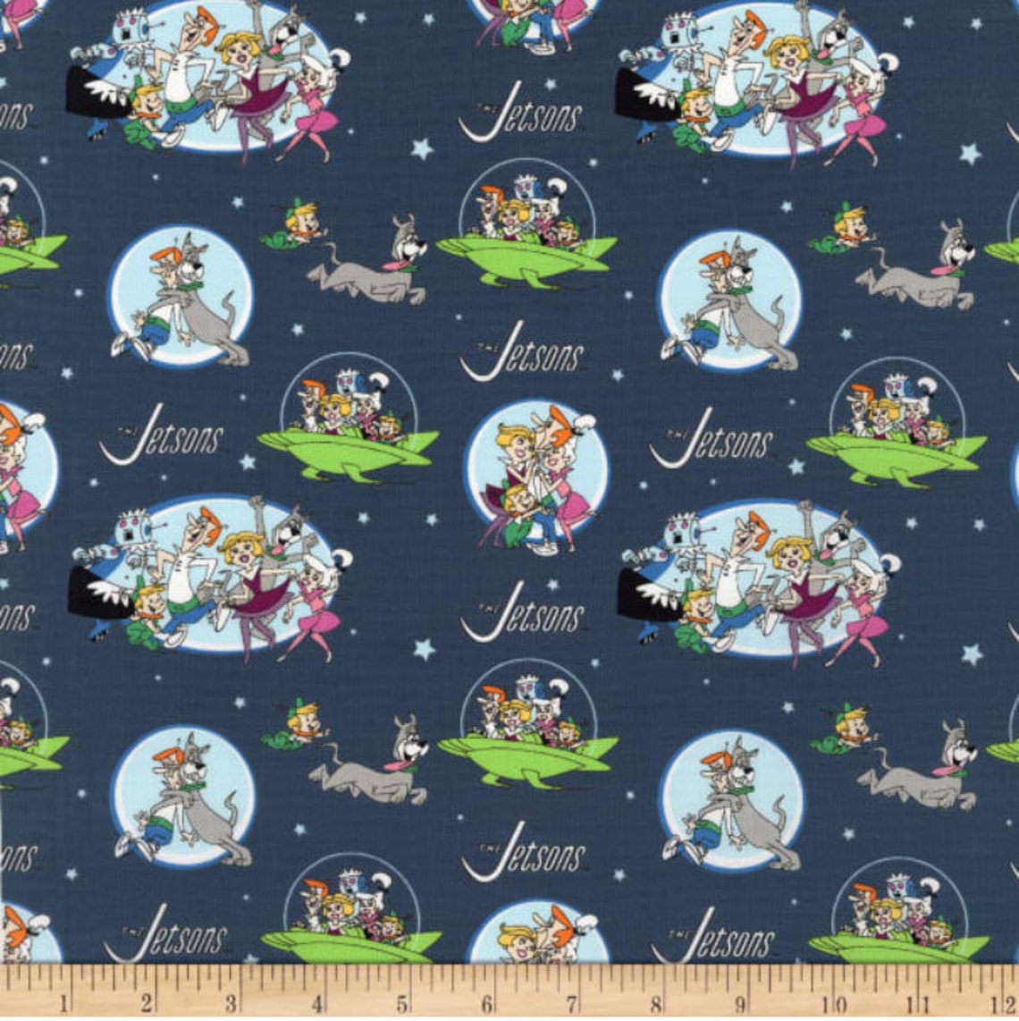 The Jetsons Retro Cartoon Favorite 1960s Cartoons Fabric - Etsy
