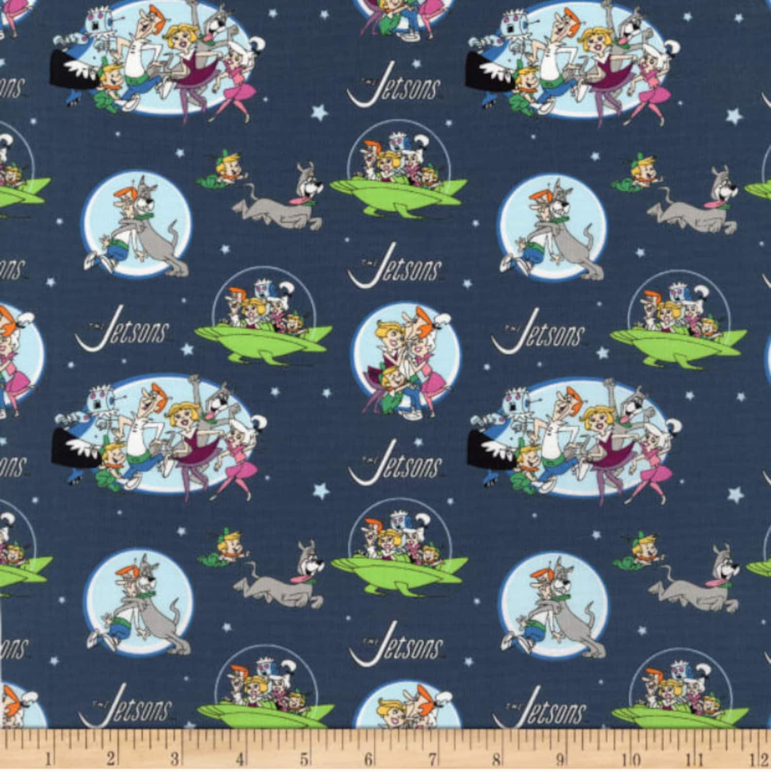 The Jetsons Retro Cartoon Favorite 1960s Cartoons Fabric - Etsy