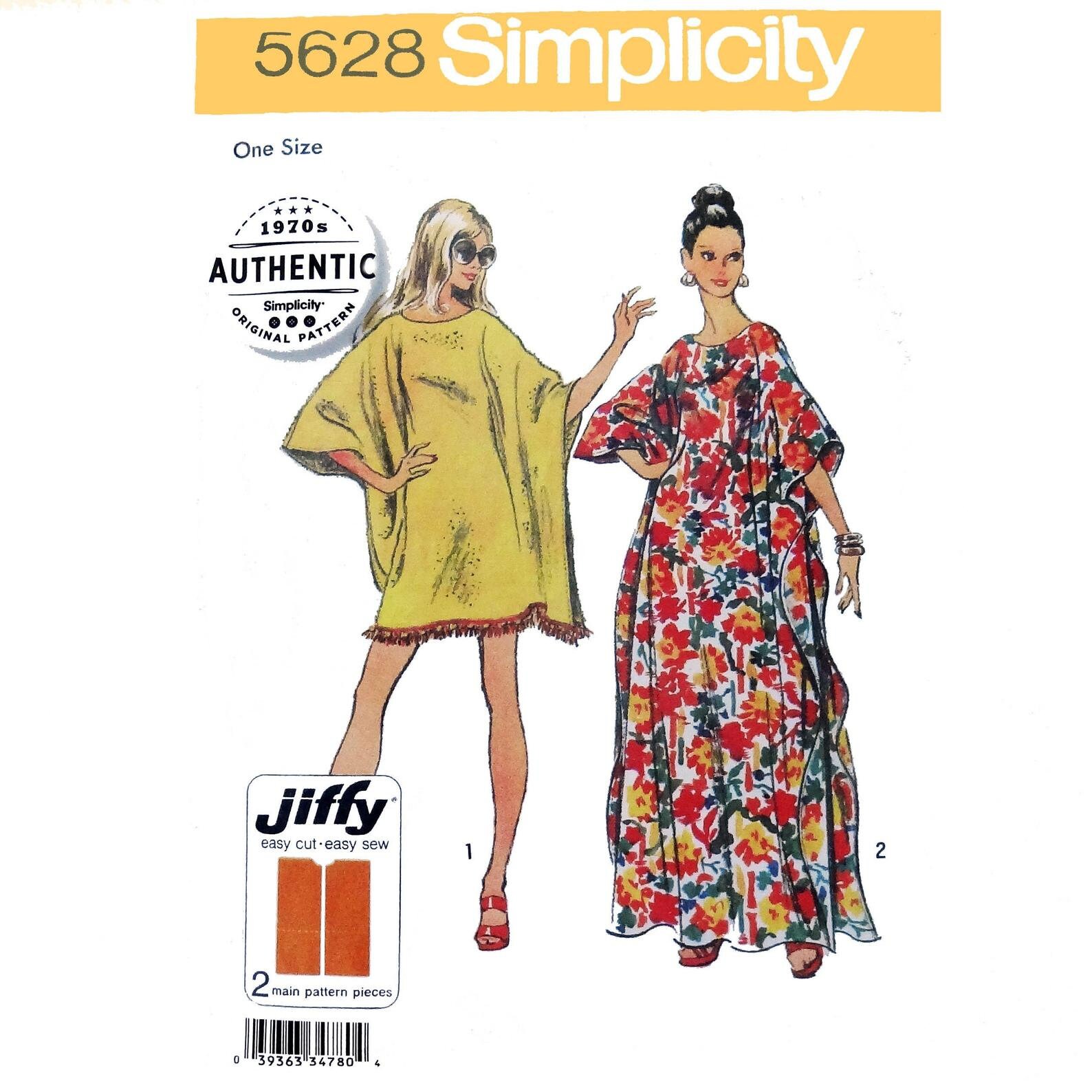 Retro 1970s Style Caftan Pattern by Simplicity New | Etsy