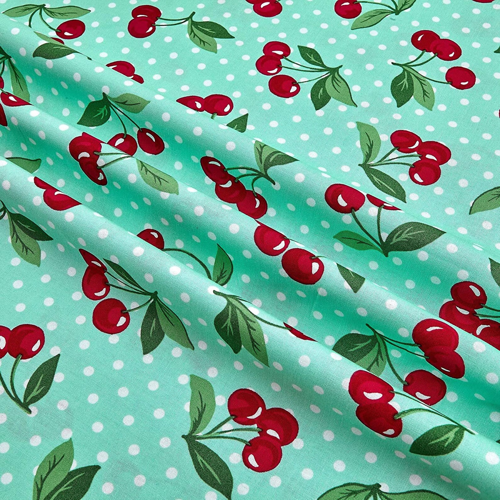 Cherry Dot Novelty Cotton Fabric by Michael Miller - Etsy Singapore