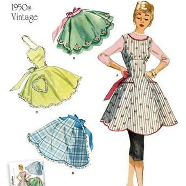1950s Apron Pattern - Etsy