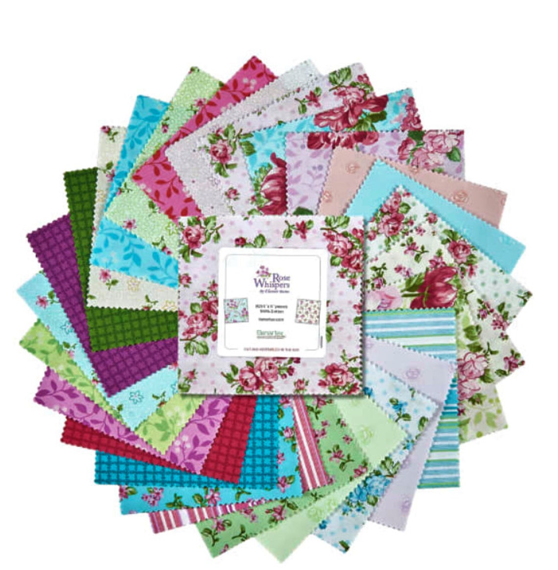 Sweetheart Pink Red Roses Rose Whispers Charm Pack 5 42 - Etsy