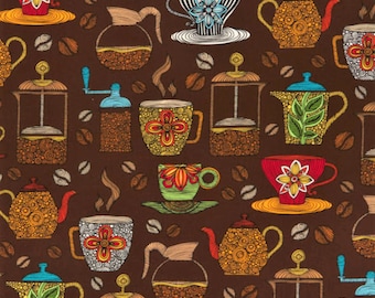 Pastel Cafe Fabric Nordic Coffee House Meets French Cafe by Bamokreativ ...