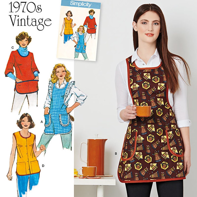 Retro Apron Pattern - Etsy