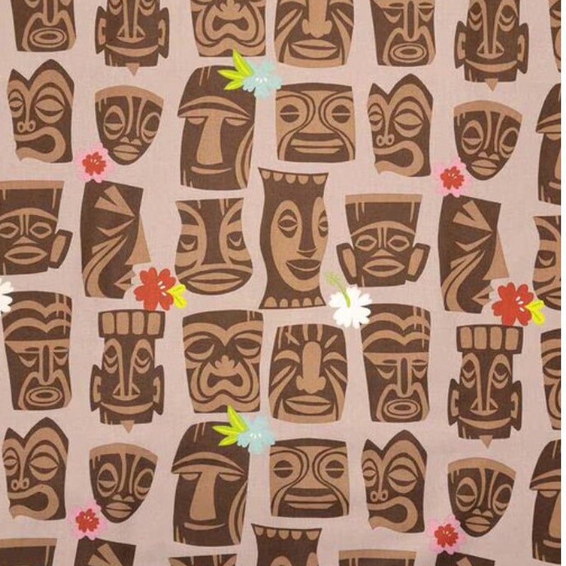 Tiki Fabric - Etsy